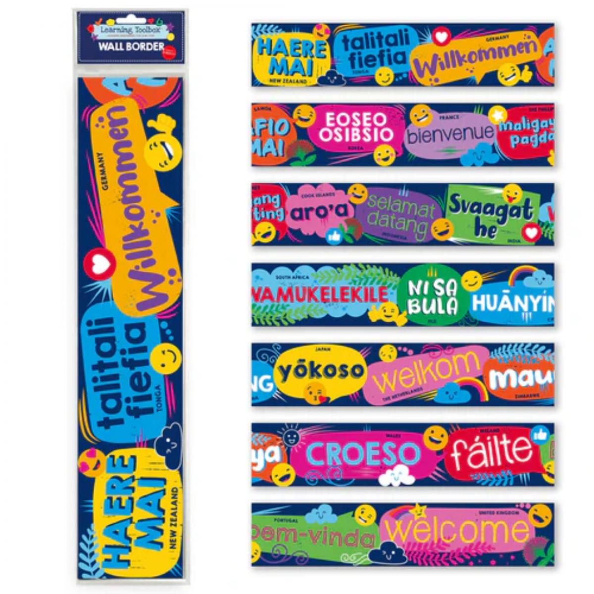 Classroom Welcome Wall Border - 20 Languages | Read Pacific | Reading ...