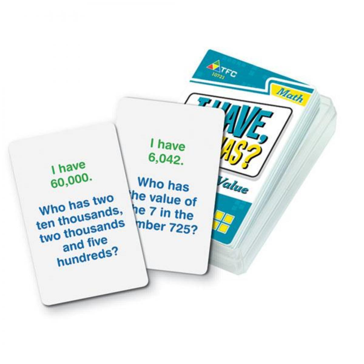 I Have, Who Has - Place Value Year 3/4 | Read Pacific | Reading Books ...